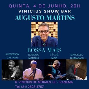 Auditor-Fiscal Augusto Martins convida para show ao lado do Bossa Mais ...